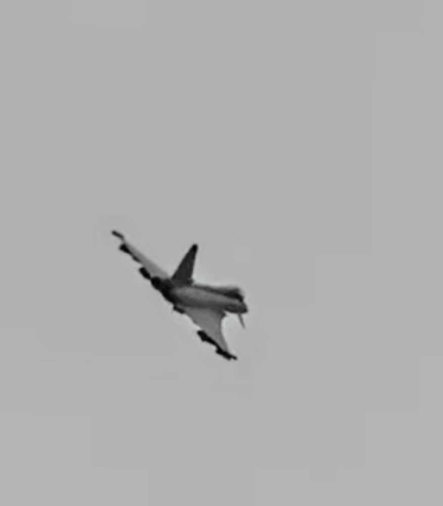 Typhoon fighter aircraft intercept jet over the North East bound for ...
