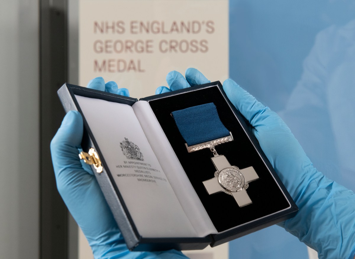NHS George Cross Medal goes on display at the Science and Industry ...