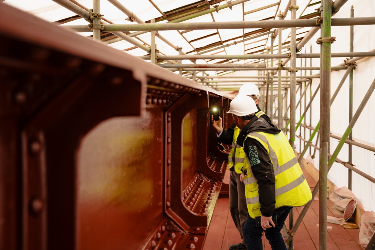 Restoration work on an iconic piece of Manchester’s industrial heritage ...